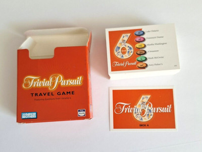 Trivial Pursuit Travel Game Volume 6 Questions Pack Only & Box NO DICE ...