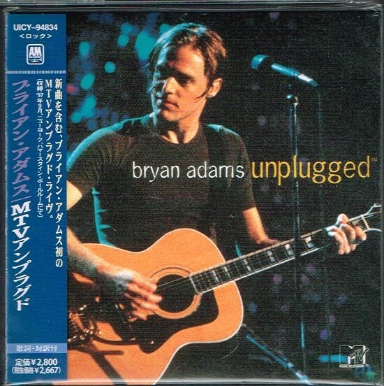 Bryan Adams "Unplugged" Japan Limited Mini-LP SHM-CD Paper Sleeve w/OBI ...