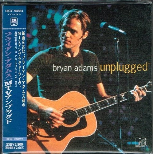 Bryan Adams "Unplugged" Japan Limited Mini-LP SHM-CD Paper Sleeve w/OBI ...