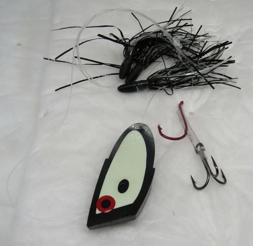 A-Tom-MIK Tournament Series Meat Rigs Large Teaser Black Salmon Fishing ...