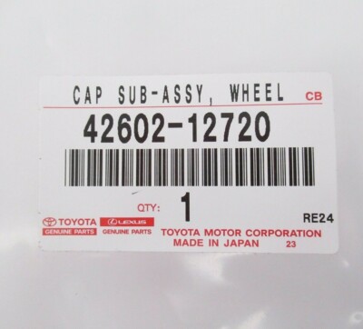 Genuine OEM Toyota 42602-12720 Wheel Cover Hub Cap 15" 2009-2010 ...