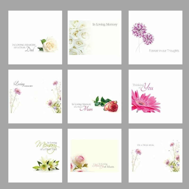 Sympathy Note Card Template Pack Of 50 Florist Funeral Sympathy