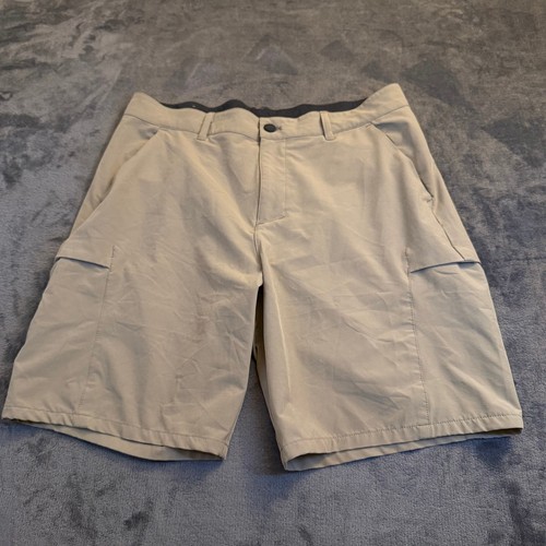 32 Degrees Cool Tech Cargo Shorts Mens 34" Beige Athletic Stretch ...