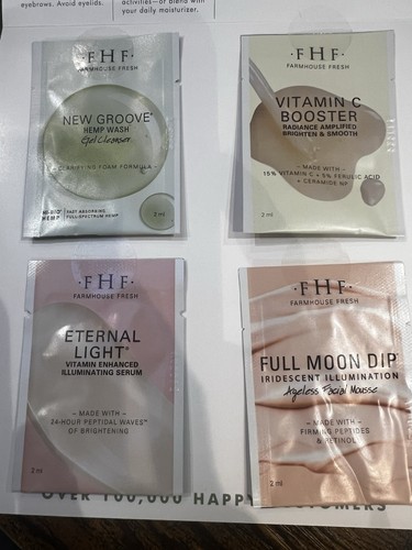 🌿 F•H•F FarmHouse Fresh Facial (4) 2ml Sample Packs | eBay