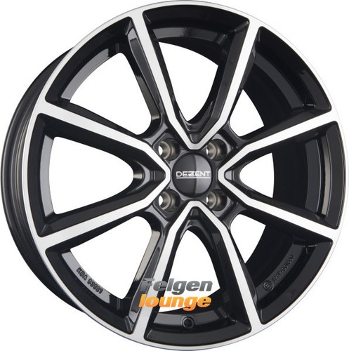 4x DEZENT TN DARK - Black Polished 5.5x14 ET35 4x100 4026569022532 | eBay