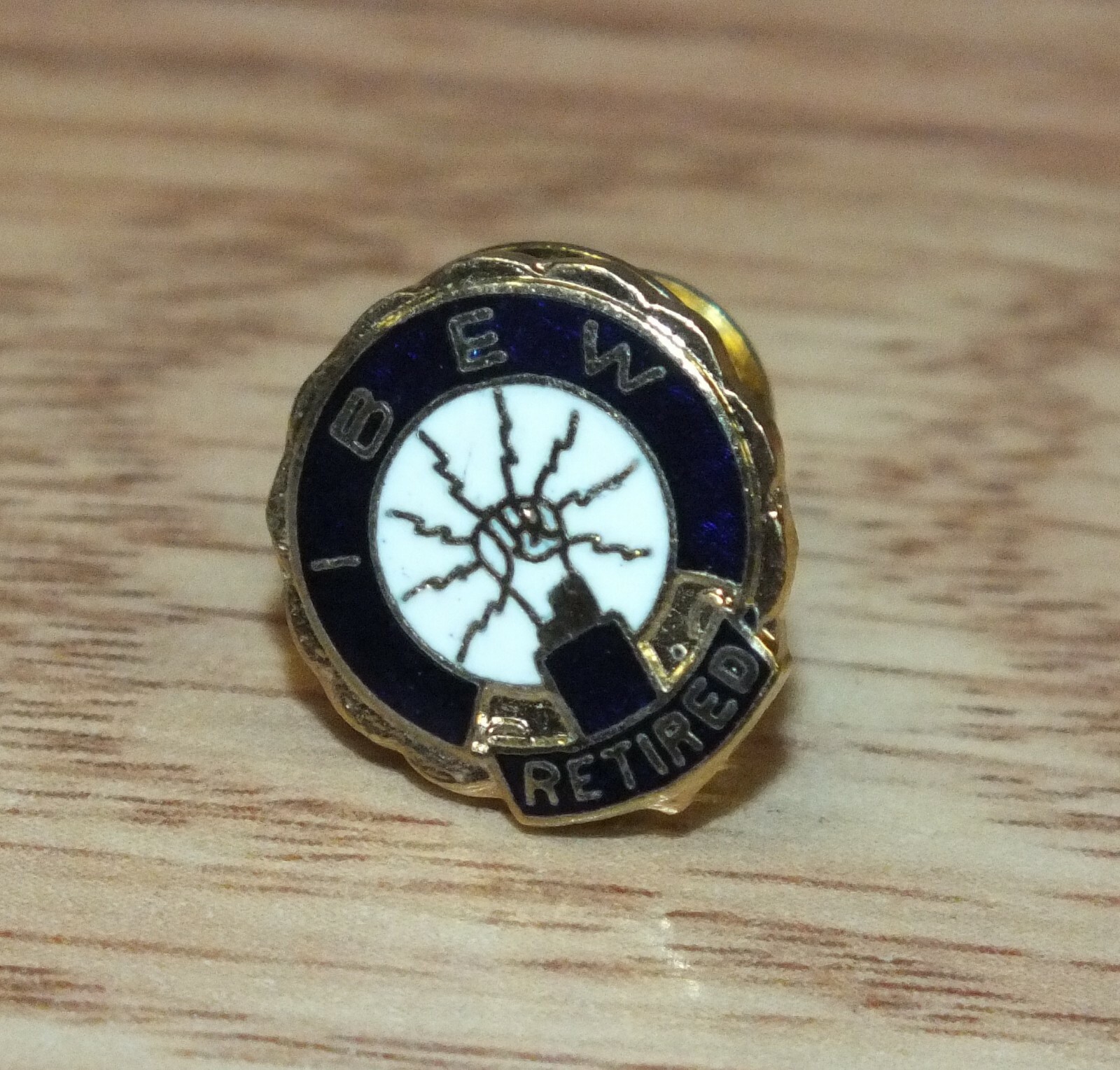 Rare IBEW Gold Tone Retired Employee Collectible Lapel Pin | eBay