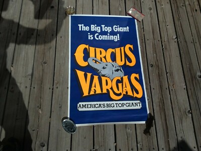 Vintage Original Circus Vargas Poster Elephant Decor Advertise Paper ...