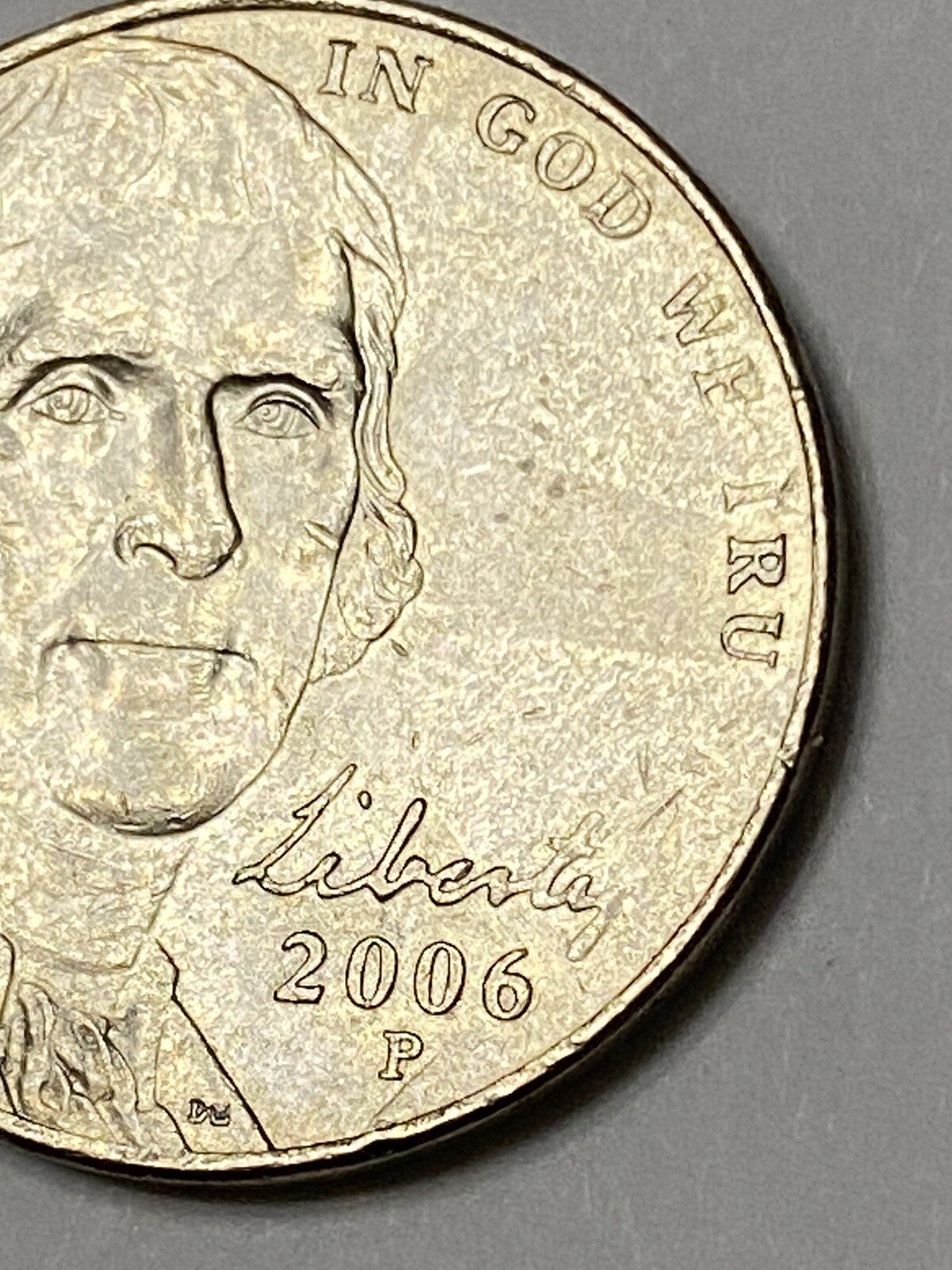 ERROR JEFFERSON NICKEL 2006 PHILADELPHIA MINT | eBay