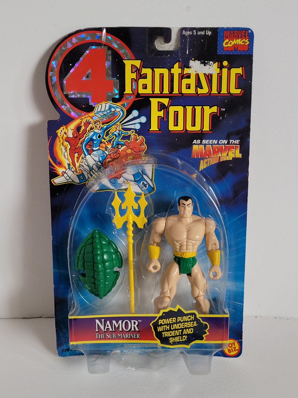 1995 Toy Biz Marvel Comics Fantastic 4 Namor The Sub-Mariner Action ...