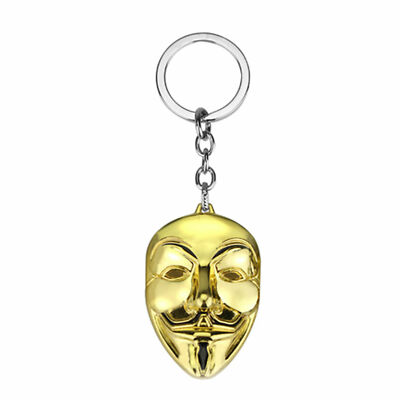 V for Vendetta Movie Charm Pendant Key Chain Cosplay Halloween Sci-fi ...