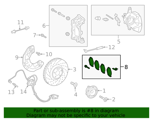 Genuine OEM Front Disc Brake Pad Set for MERCEDES 0004204902 for sale ...