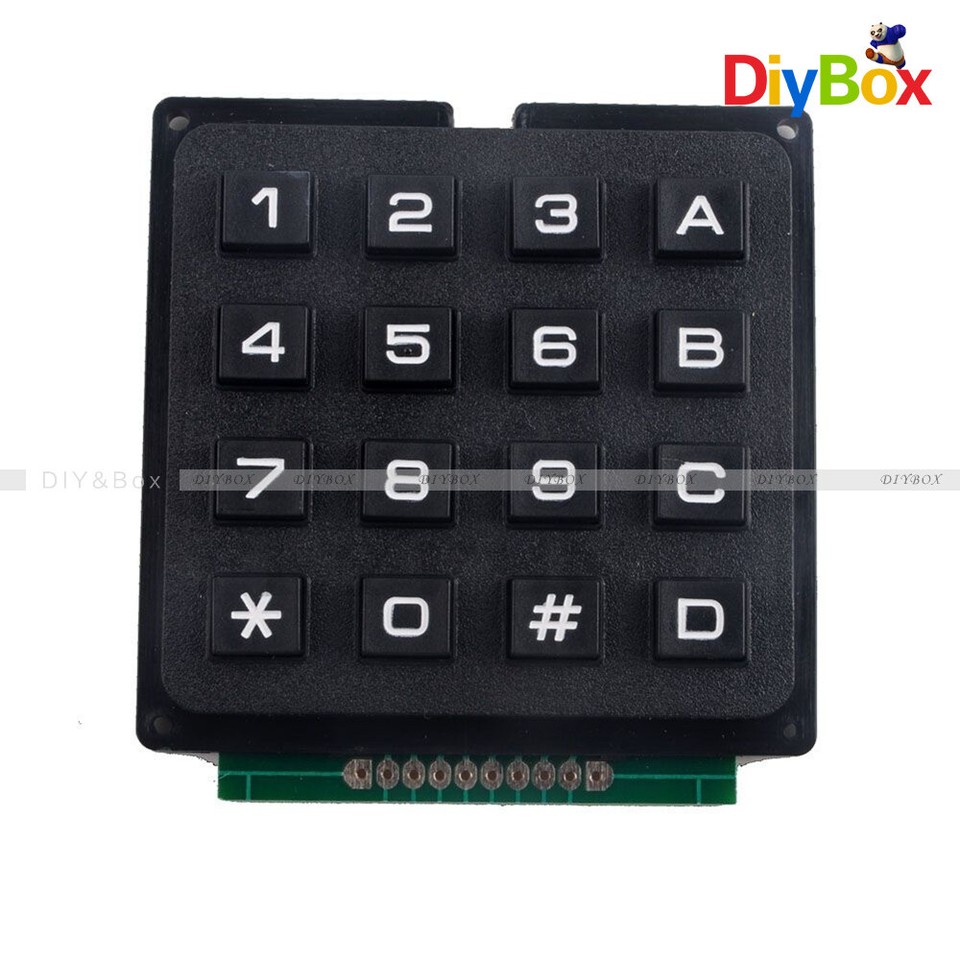4X4 MATRIX ARRAY MOMENTARY 16 KEY SWITCH KEYPAD KEYBOARD MODULE FOR ...