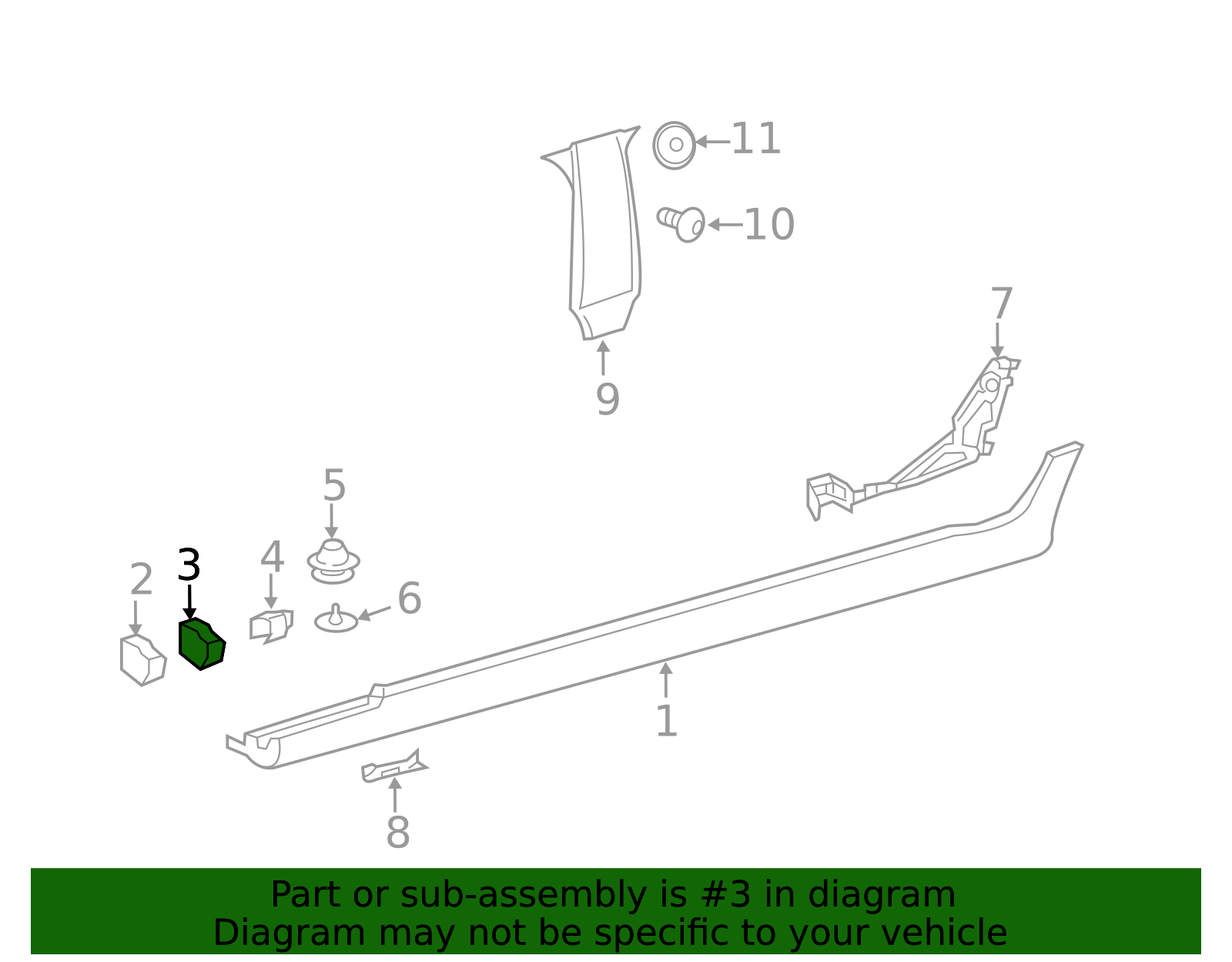 2579910171 - Mounting Clip - Mercedes-Benz for sale online | eBay