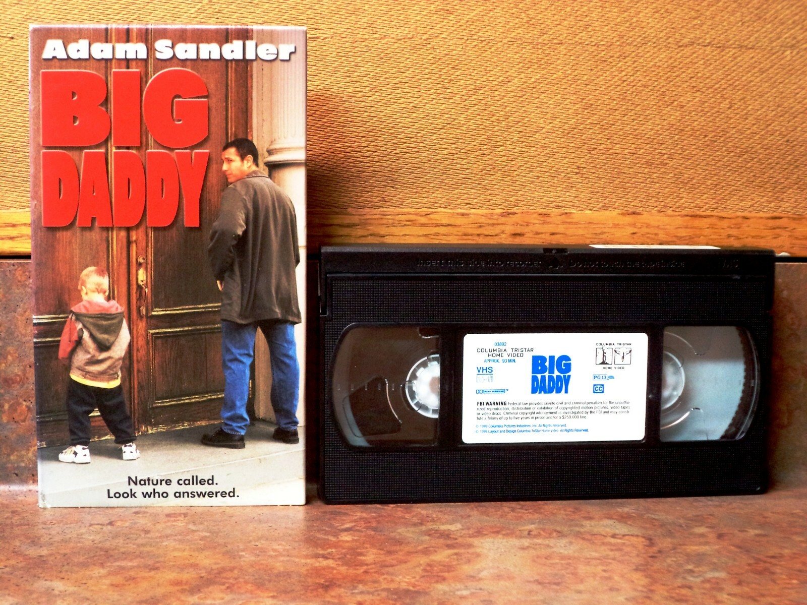 BIG DADDY (VHS 1999) Adam Sandler, Joey Lauren Adams, Jon Stewart, Rob ...