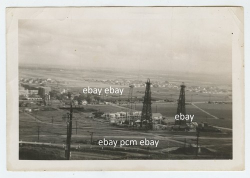 1946 Signal Hill Long Beach California OIL WELLS. Bird's Eye 5" x 3 1/2 ...