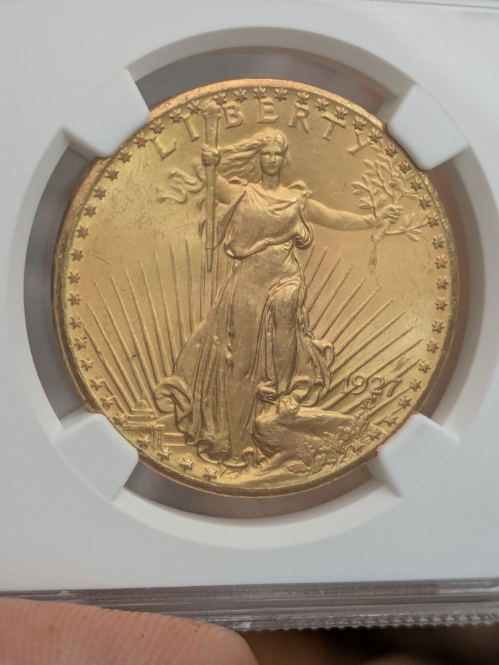 1927 G$20 Saint-Gaudens Gold Double Eagle MS65 NGC CAC (Mycode 666) | eBay