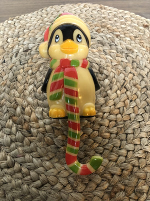 Vintage Penguin Plastic Stocking Holder Hanger 6.5 X 2.5" | eBay