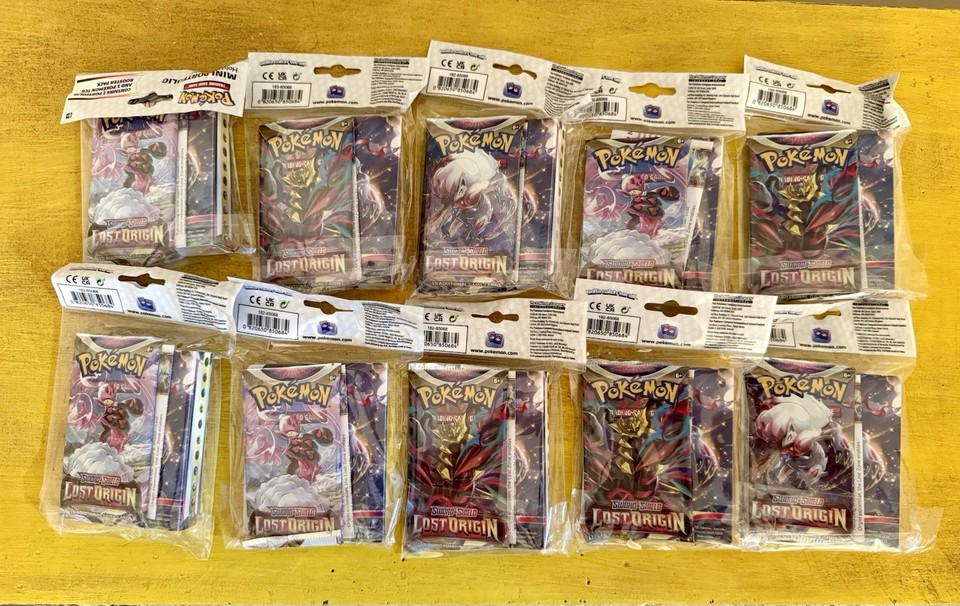 10 Pokemon TCG Lost Origin Booster Packs & Mini Portfolios. New/Sealed ...