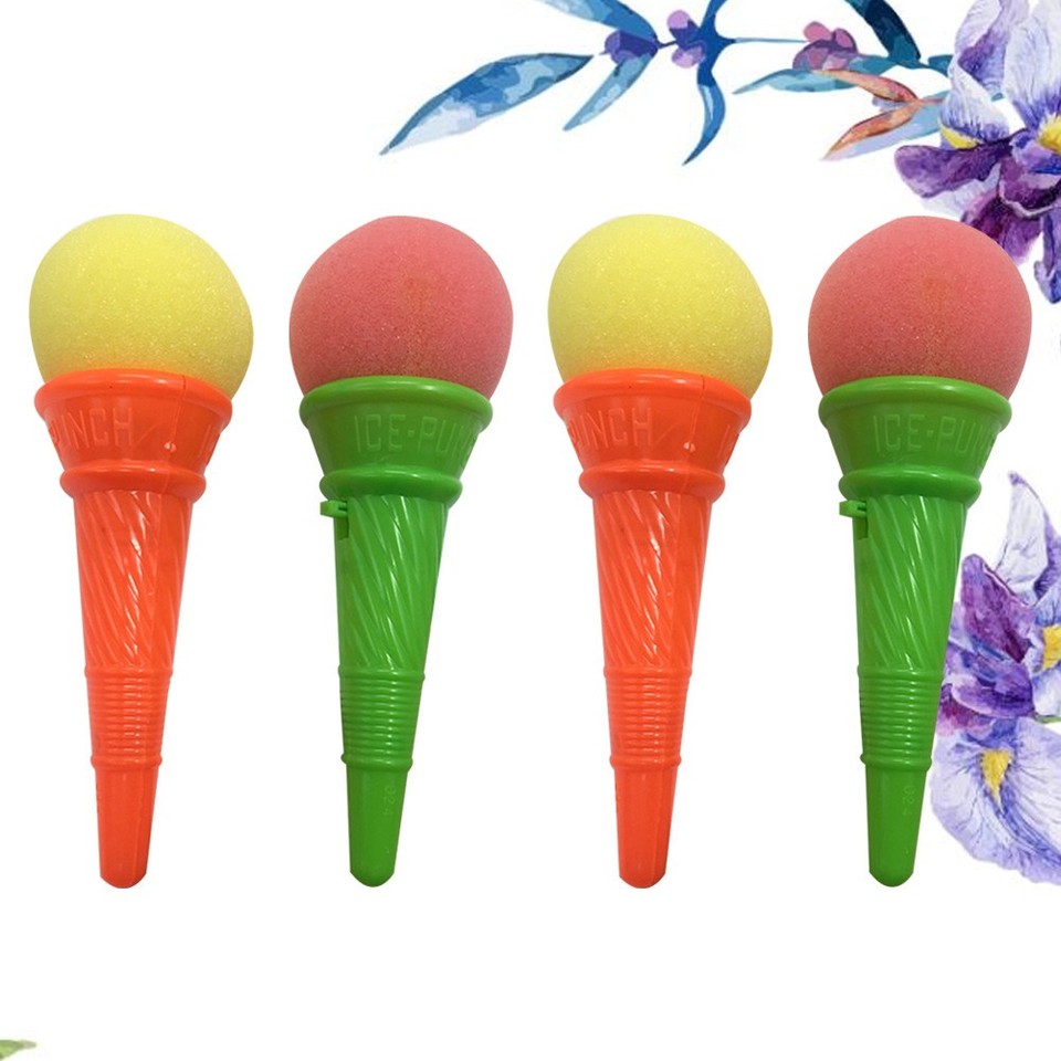 12 Pcs Sponges Ice Cream Catapult Balls Outdoor Games Decompress Toys ...