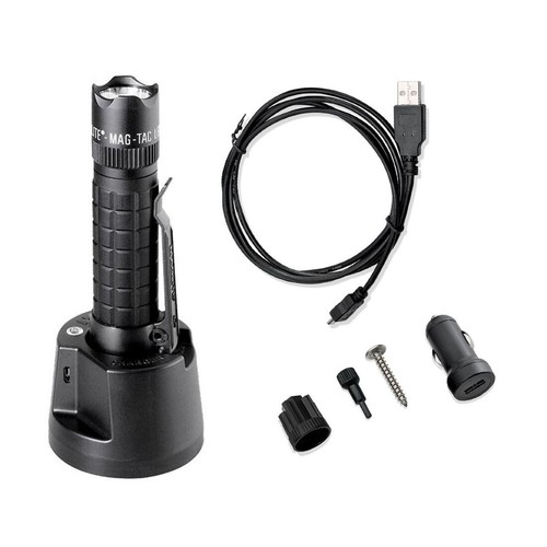 Maglite Mag-Tac LED Rechargeable Flashlight Crowned Head 671 Lumens ...
