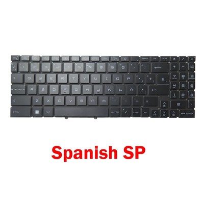 Single Zone RGB Backlit TR Keyboard For MSI Crosshair 17 B12UEZ B12UGZ ...