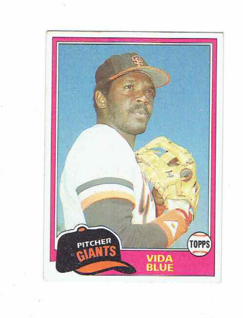 Vida Blue San Francisco Giants Pitcher #310 Topps 1981 #Baseball Card ...