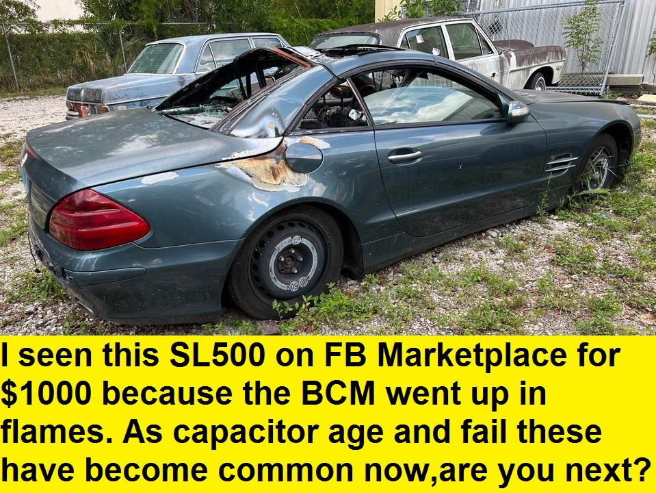 UPGRADED Mercedes SL500 SL55 R230 Battery Control Module BCM Load ...