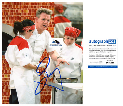 GORDON RAMSAY AUTOGRAPH SIGNED 8x10 PHOTO MASTERCHEF HELL'S KITCHEN ...