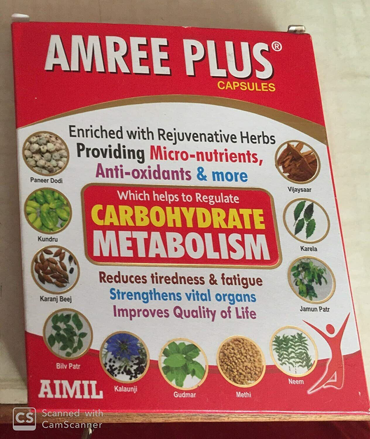 Ayurvedic Health Care Aimil Amree Plus Tablets pure herbal supplement ...