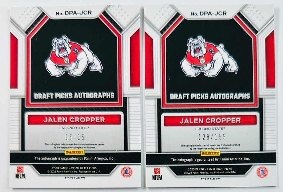 Jalen Cropper - 2023 Panini Prizm Draft Picks Red /199 & Mojo Silver ...