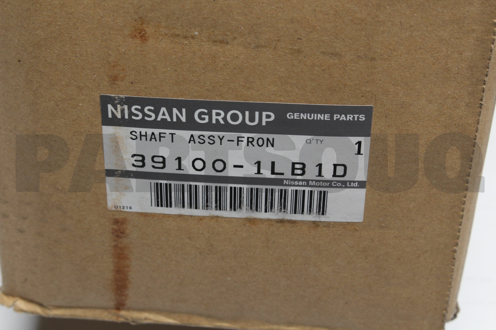 391001LB1D Genuine Nissan SHAFT ASSY-FRON 39100-1LB1D | eBay
