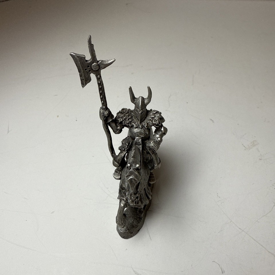 Lot Of 9 Ral Partha Pewter Figures Knights Wizard Dungeons And Dragons ...