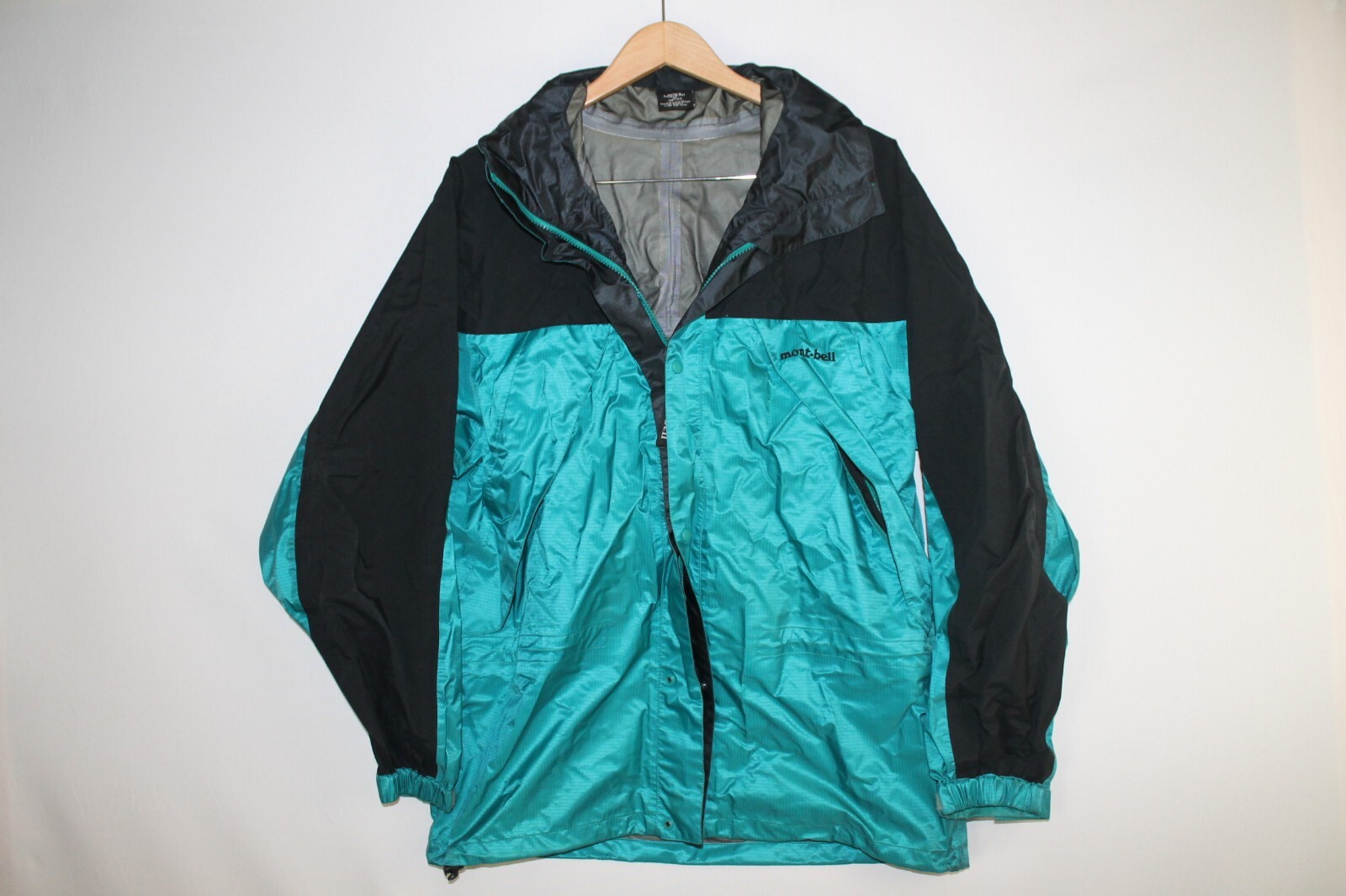 MontBell Gore-Tex Jacket Green Rain Ski Jacket Size R… - Gem