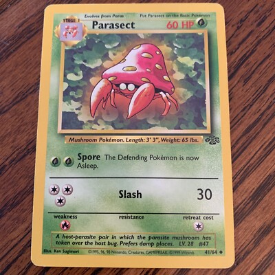 Pokémon TCG Parasect Jungle 41/64 Regular Unlimited Uncommon | eBay