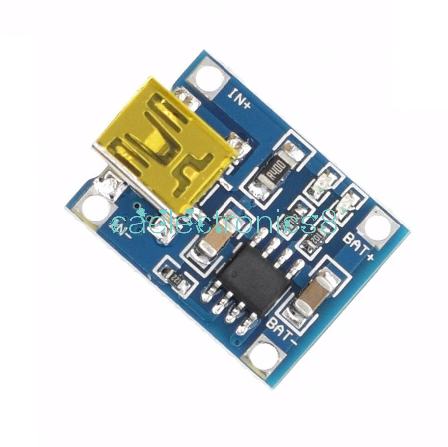 2PCS 5V Mini USB 1A Lithium Battery Charging Board Charger Module IN 4 ...