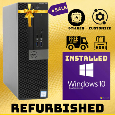 Fast Dell Desktop Computer SFF i5 6th Gen | 32GB | 2TB SSD HDD ...
