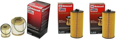 NEW Oil Filter Fuel Filter Motorcraft FD-4616 FD4616 2X FL2016 SET KIT ...