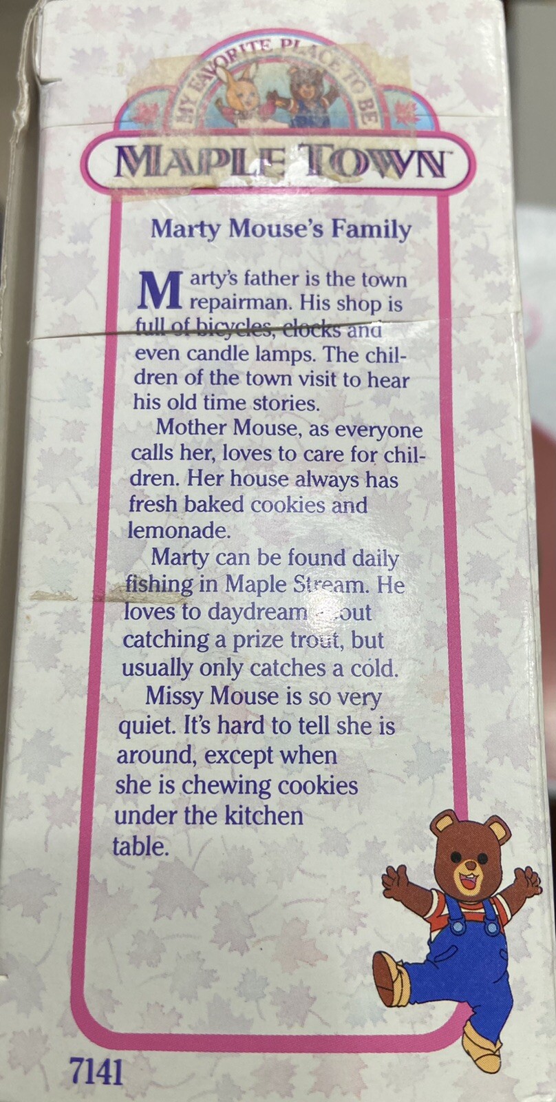 Vintage 1986 MAPLE TOWN Dollhouse MARTY MOUSE Family | eBay