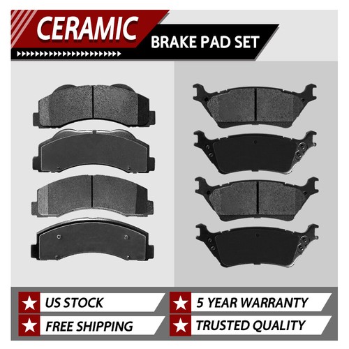 Front & Rear Ceramic Brake Pads for Ford F-150 F150 2012 2013 2014 2015 ...