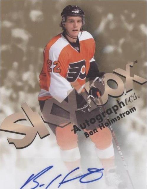 2012-13 Fleer Retro - 1999 Skybox Premium Autographics Ben Holmstrom ...