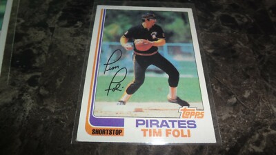 1982 TOPPS # 618 TIM FOLI BASEBALL CARD | eBay