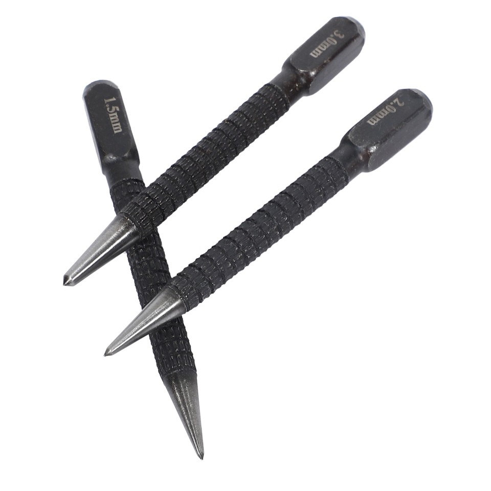 3pcs High-carbon Steel Center Punch Set 10cm Non Slip Center Punch ...