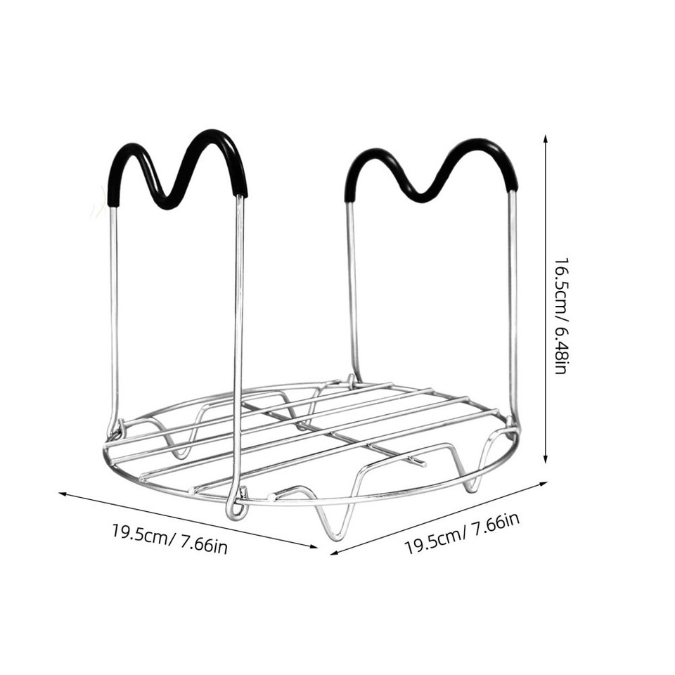 Kitchen Steam Rack Steamer Stand for Cooking Round Stainless Steel ...