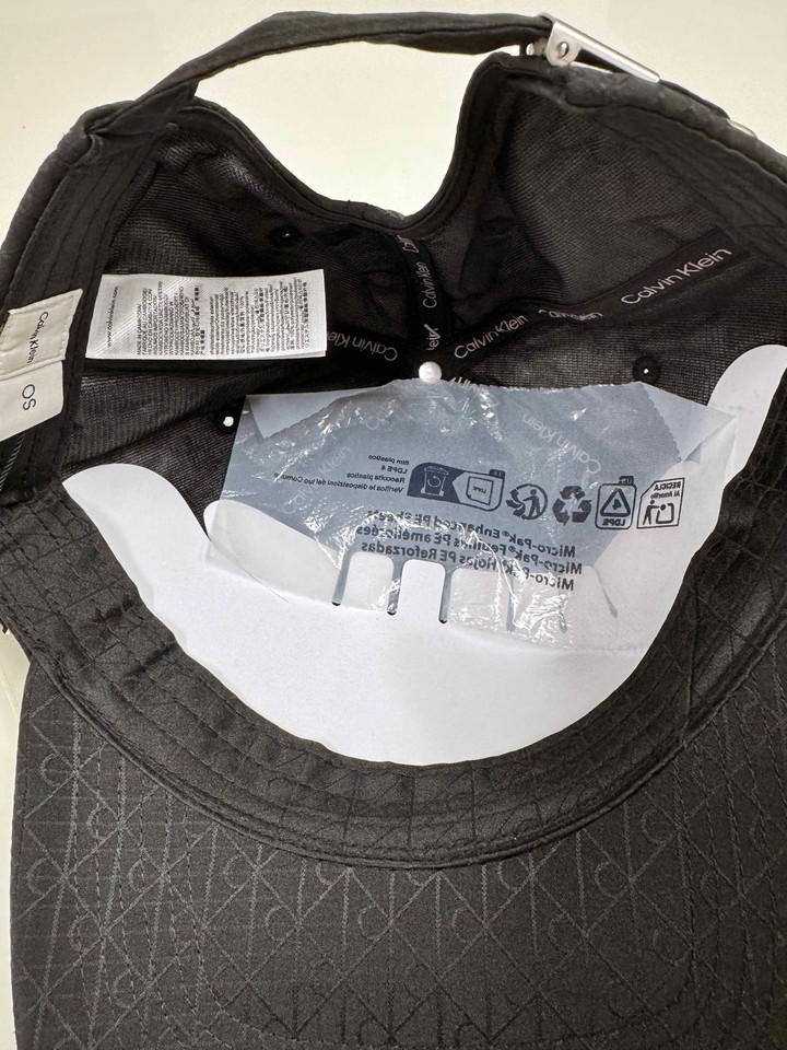 Calvin Klein Ripstop Men's CK Signature Logo Black Baseball Cap Hat One ...