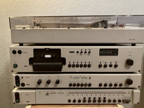 Braun Retro Stereoanlage, Klassiker im Komplettset, A 501,TS 501,C 301 ...
