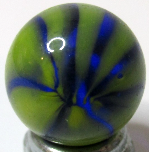 Vintage Asian Bomber Marble Cobalt Blue Base .63" Mint Condition 825. ...