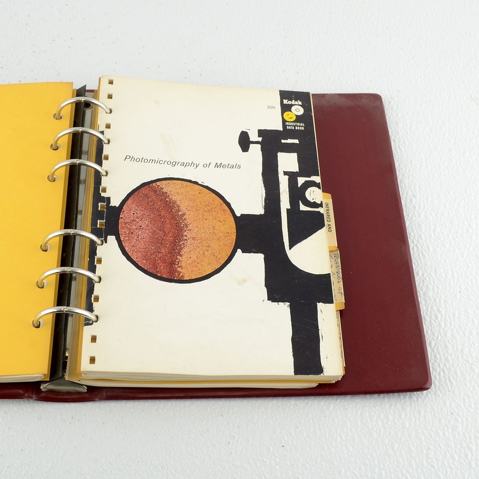 Vintage Kodak Photography Notebook Microphotography IR UV Manuals 1957 ...
