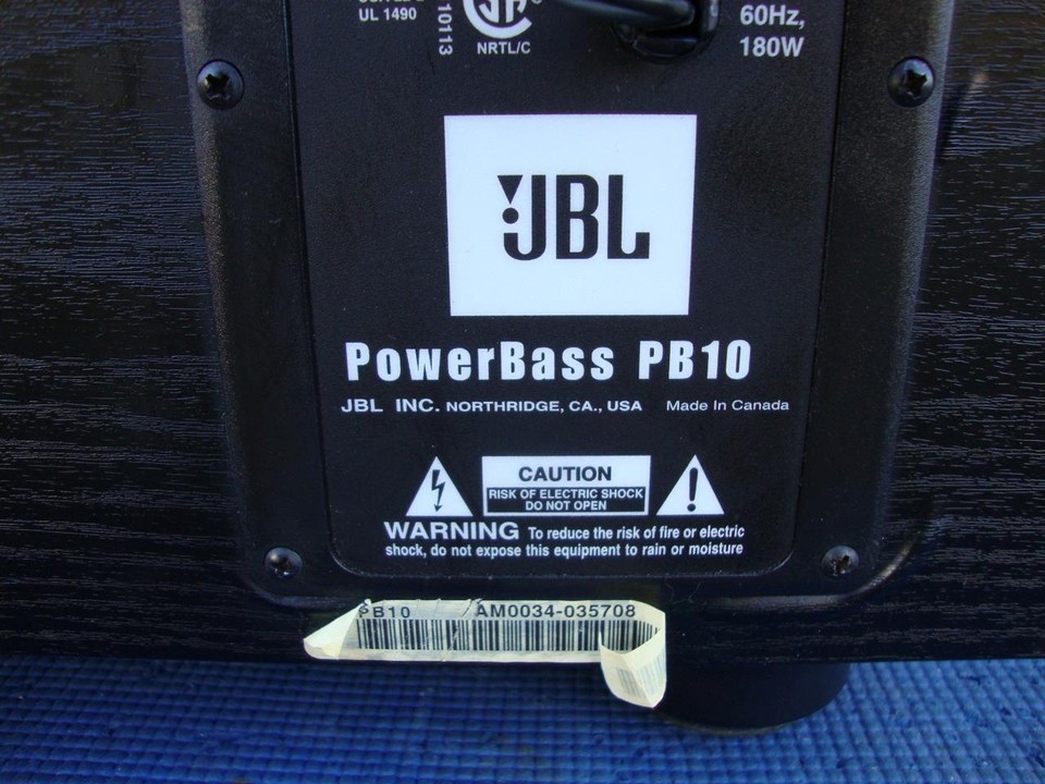 Super Nice JBL PowerBass PB10 Subwoofer Speaker - Reconditioned | eBay