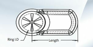 x1 Positive & Negative 90 Degree Battery Cable Lug INSULATOR Cover suit ...