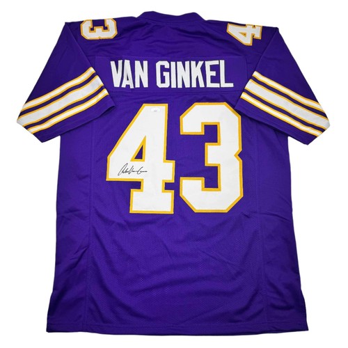 Autographed/Signed Andrew Van Ginkel Minnesota Purple Football Jersey ...